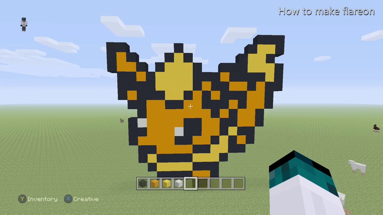 How to make pixel art flareon