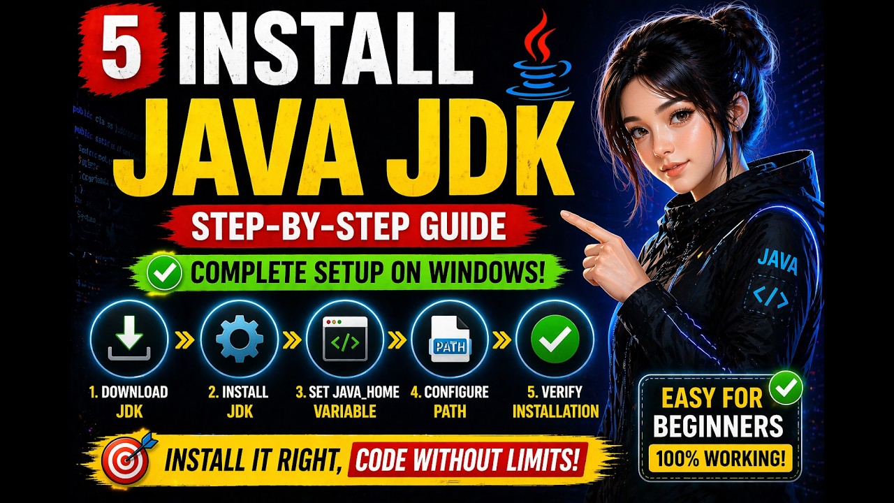 Install Java JDK Step-by-Step 🔥 | Setup Java (Beginner Guide)