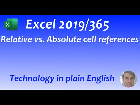 Excel 2019/365: Formulas: Relative and absolute cell references, compound interest.