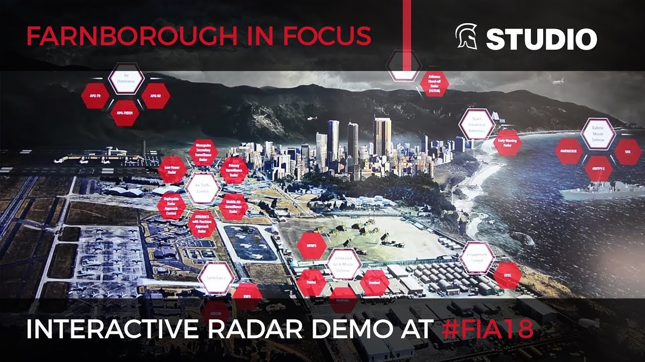 Interactive radar demo with Raytheon at FIA 2018