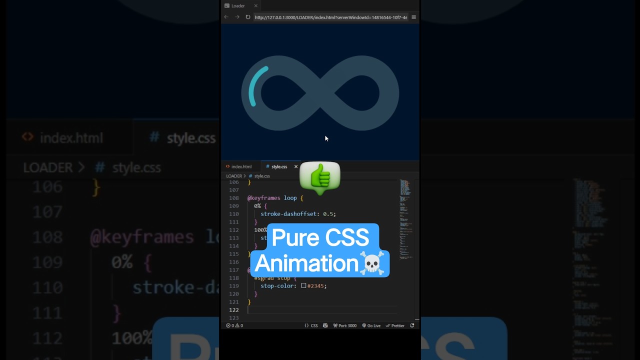 🔥 Infinite Loading CSS Animation 🥎