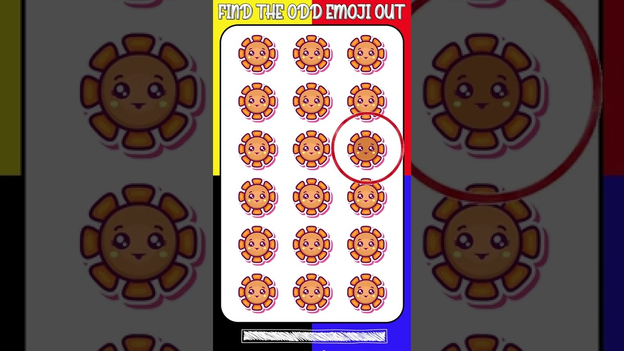 Find The Odd Emoji Out Spot The Difference Emoji | Emoji Puzzles