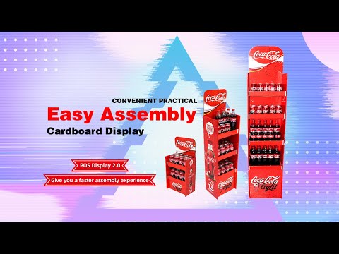 Easily and Quickly Assembling Pop Up Coca Cola Display Vision 2