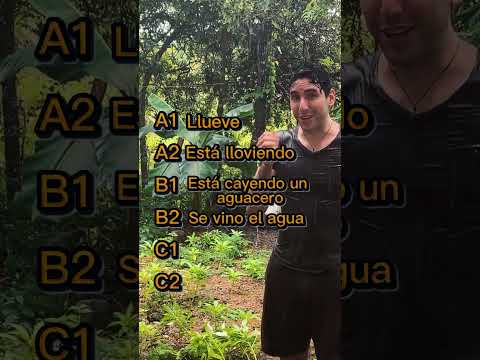 It is raining in spanish #learnspanish #spanishtutor #colombianspanish #latino #spanishonline