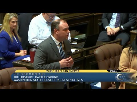 Rep. Greg Cheney takes a stand against contentious energy bill, ESHB 1589