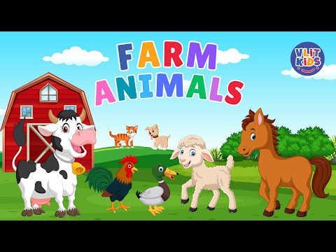 Farm Animal Sounds and Names | Fun English Vocabulary for Kids!