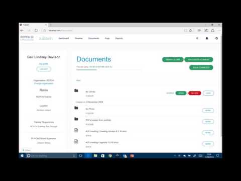 RCPCH Kaizen eportfolio training 7- Documents