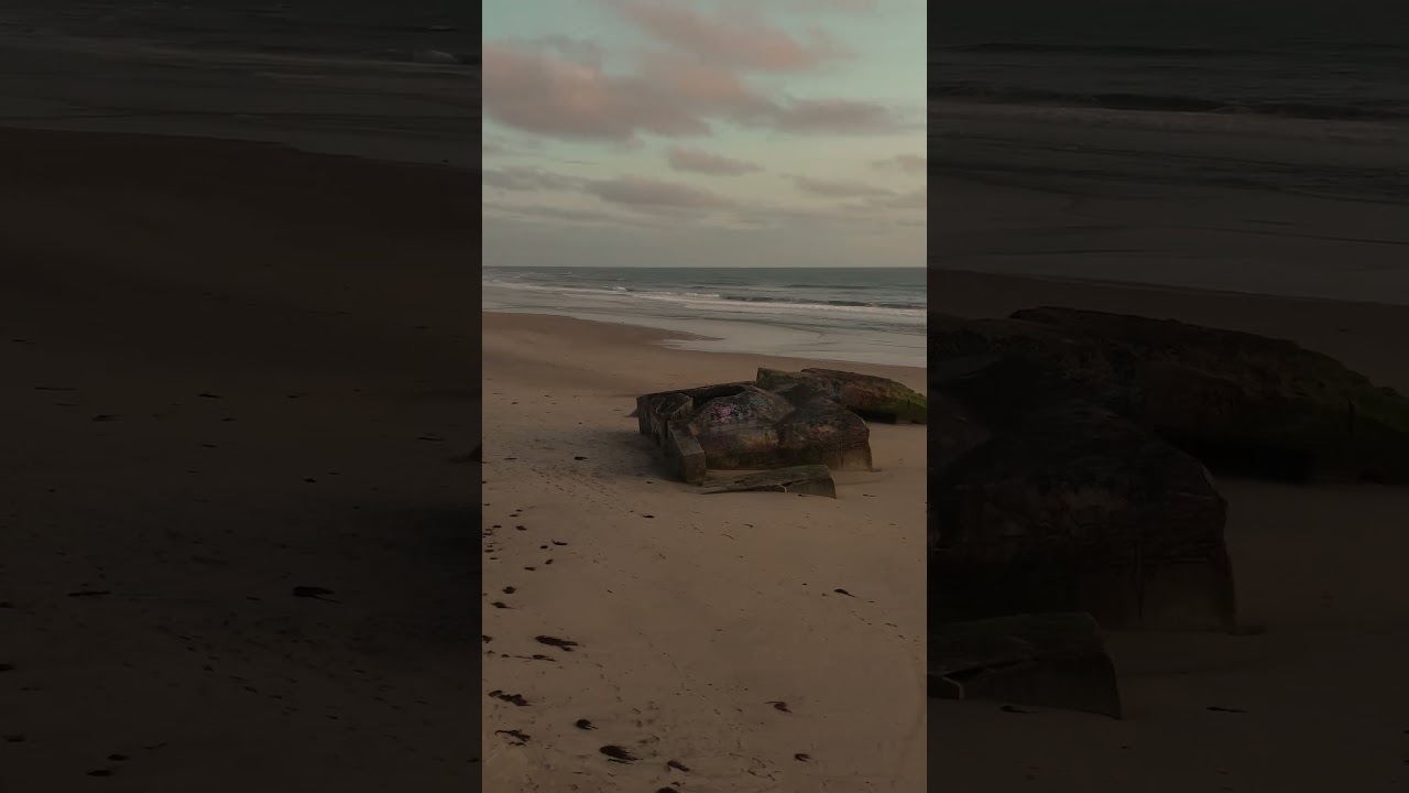 WW2-Bunkers-Atlanticwall-Coucher de soleil sur les blockhaus et bunkers du Mur de l’Atlantique