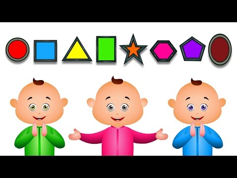 Learn Shapes For Babies And Many More | JamJammies Fun Songs | Nursery ...