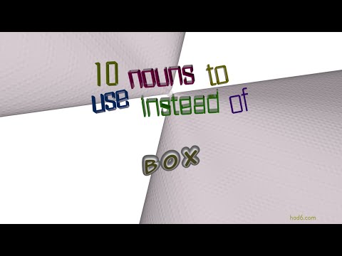 box - 15 nouns synonym of box (sentence examples)
