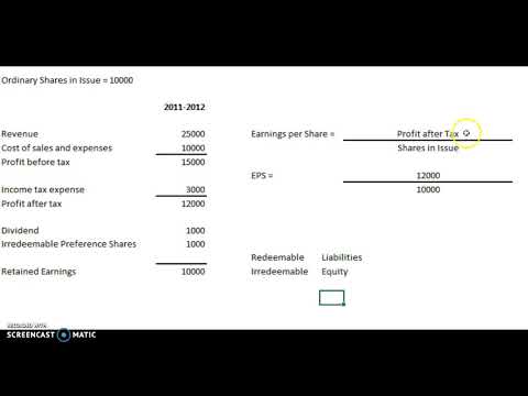Earnings per Share #2: Irredeemable Preference Shares