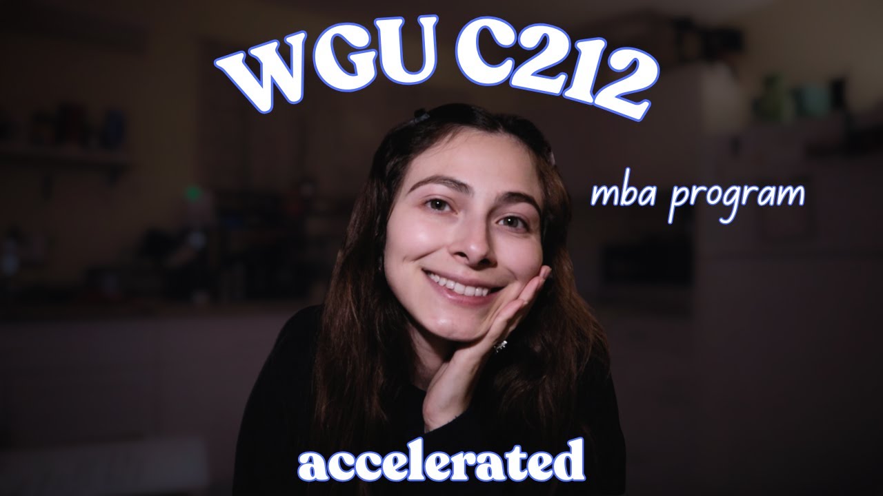 Completing C212 in 2 weeks | My WGU MBA Journey