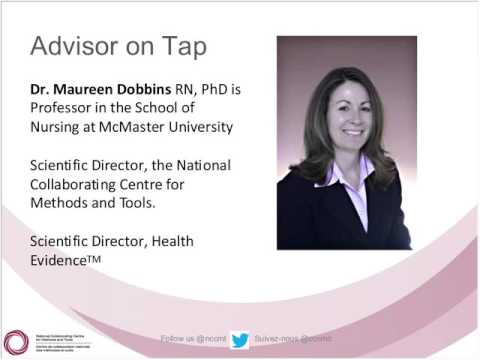 NCCMT Webinar: Anatomy of a Systematic Review Fact Sheet