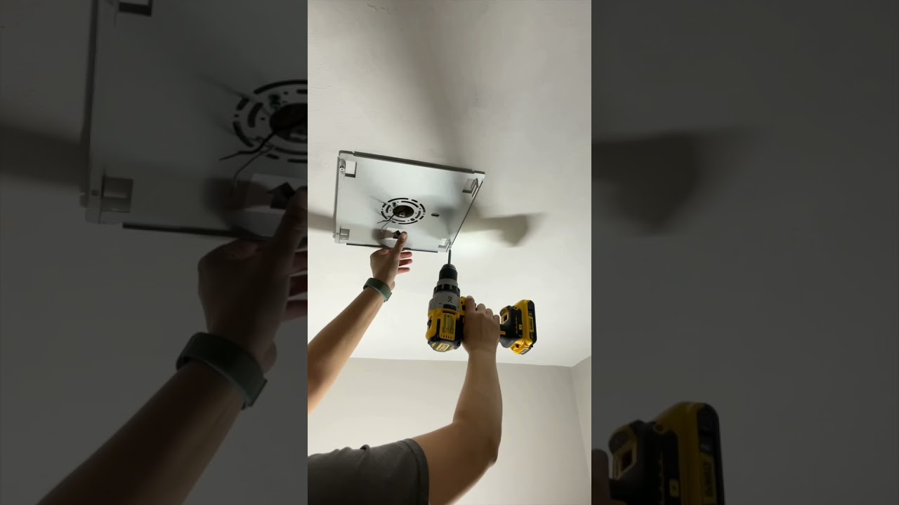 Replacing the Laundry Room Light with an LED Skylight! #Shorts