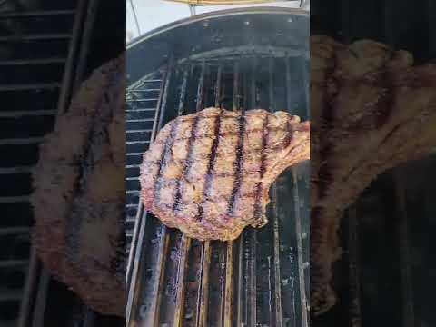 Grilled Tomahawk Steak on the @Recteq #shorts