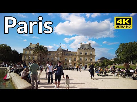 Paris France 🇫🇷 | Paris Walking in Jardin du Luxembourg | Statue of Liberty | Paris 4k