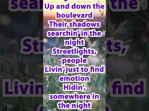 Journey - Don't Stop Believin' Refrain | Lyrics Scrolling #lyrics #music #song