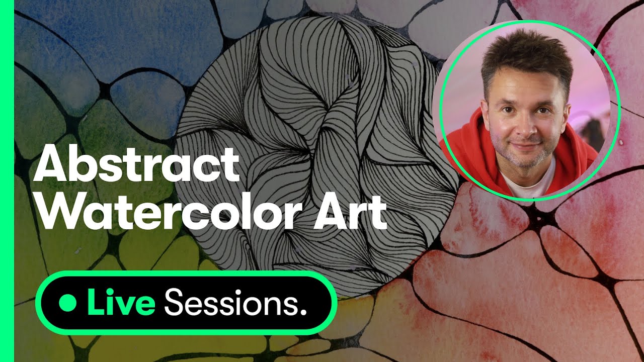 Paint Abstract Watercolors With Neurographic Art