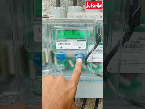 Power factor checking on MSEDCL Electricity Meter.