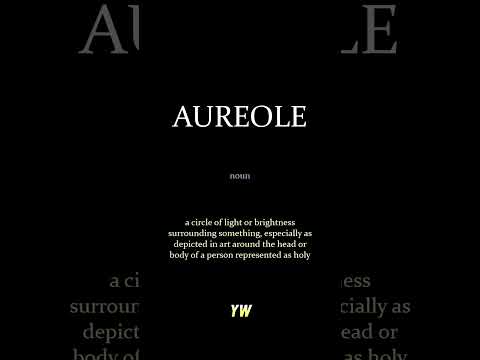 Aureole #How to pronounce and meaning of the word #learnenglish #vocab #vocabulary #english learn