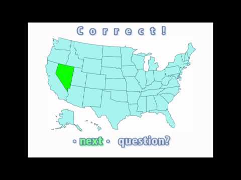 Interactive United States Map Quiz - Correct Nevada Location