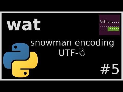 wat - snowman encoding? (python) #05