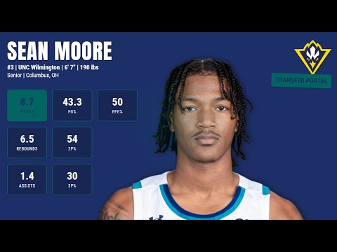 Sean Moore - UNC Wilimington - 2024-25 Transfer Portal Highlights
