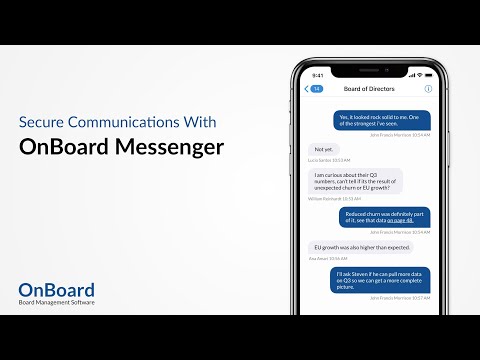 OnBoard Secure Messenger | OnBoard Board Management Software