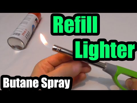 How to refill a lighter (Butane Gas)
