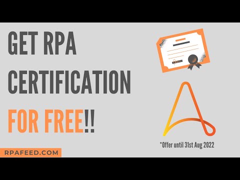 Get Your RPA Certification for Free | Automation 360