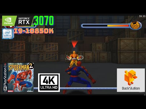 Spiderman 2: Enter Electro - 4K60 - PS1 - Duckstation