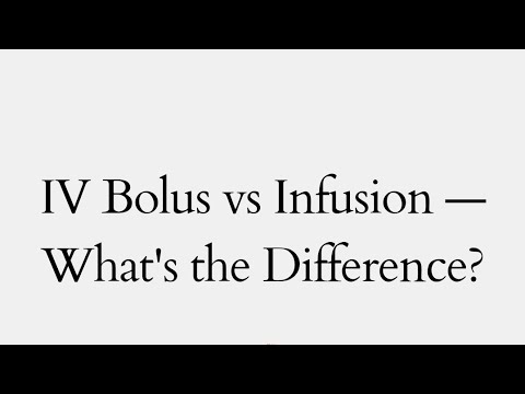 IV Bolus vs IV Infusion β Explained in under 60 seconds!