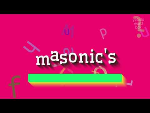 How to say "masonic's"! (High Quality Voices)
