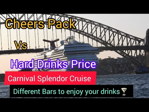 Carnival Splendor Cheers Package Different Bars and Individual Drinks Prices Is it worth it