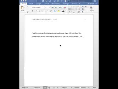 APA Format In Text Citation No Author Listed