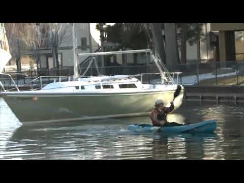 A Near Miss at the Tahoe Keys Marina with the Catalina Sailboat