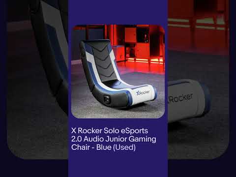 X Rocker Solo eSports 2.0 Audio Junior Gaming Chair - Blue (Used)
