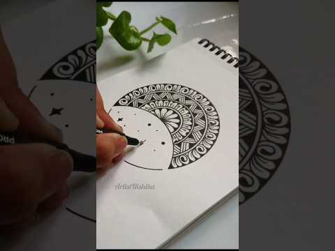 Mandala art for beginners 🤩✨️♡°~☆🌈😮 #shorts #art #trending #viralvideo #mandala #satisfying #colors