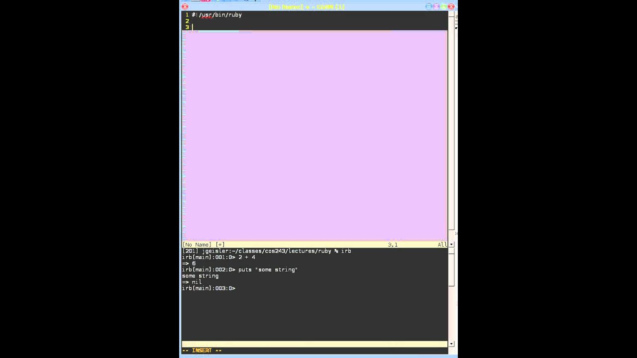 Interactive vs. Command-line Ruby