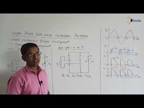 Mastering Single Phase Half Controlled Rectifier: Symmetrical Configuration With R load Video ...
