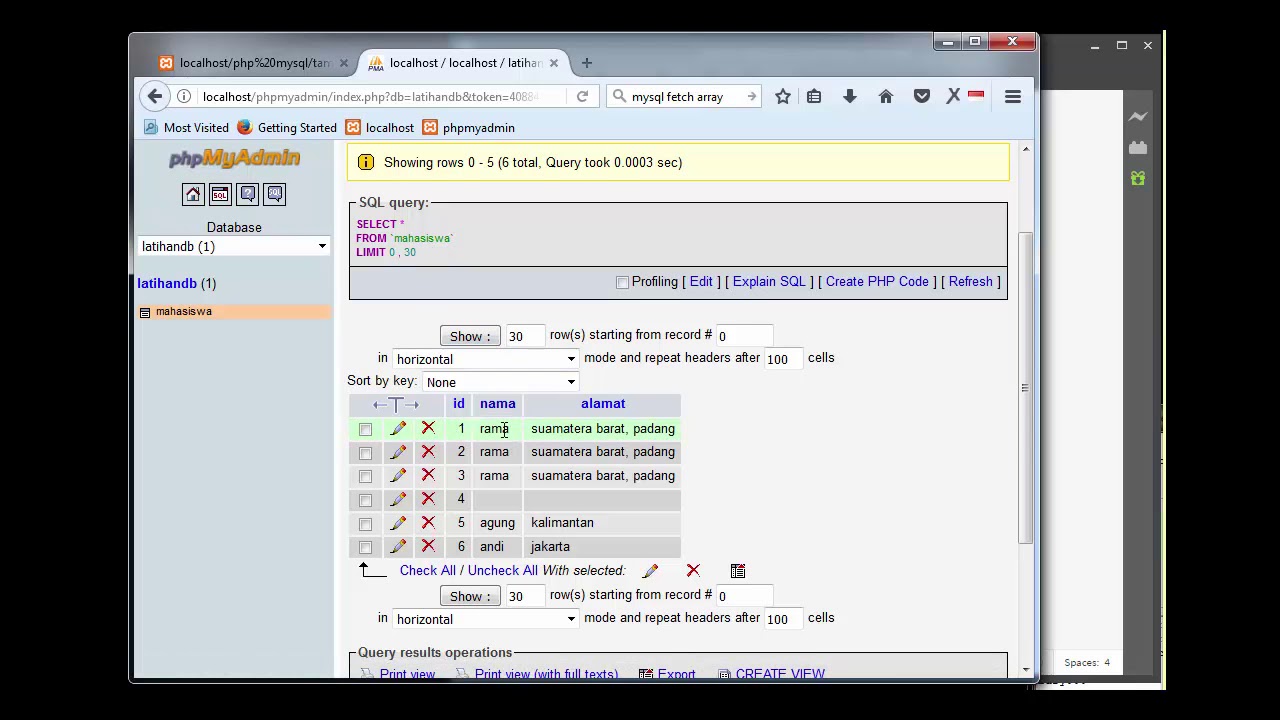 4 - PHP MySQL MySQL Fetch Array Function