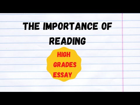 Speech on Importance of Reading in English~Write an essay on importance of reading books in english