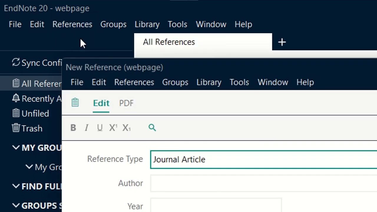 Add a Web Page Reference to EndNote| Website reference to endnote| Endnote 20|