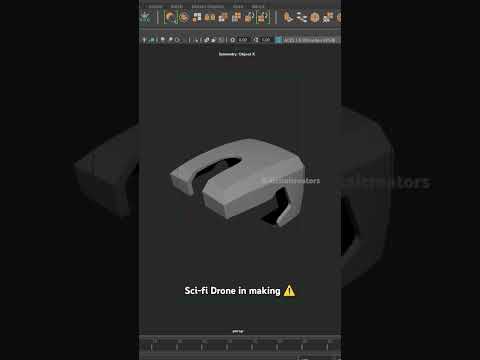 Modelling in progress for sci-fi futuristic drone | @dizitalcreators #3d #scifi #drone