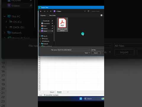 Cara mudah convert Pdf ke Excel tanpa aplikasi..