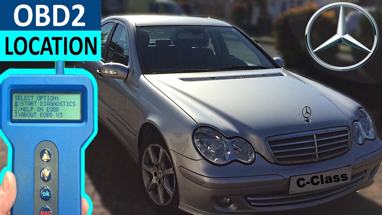 Mercedes C-Class OBD2 Diagnostic Port Location