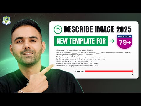 PTE Describe Image 2025 | New Template & Strategy to Score 79+ in Speaking