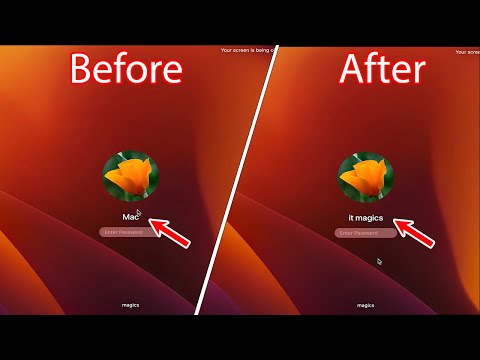 How to change admin name on macbook