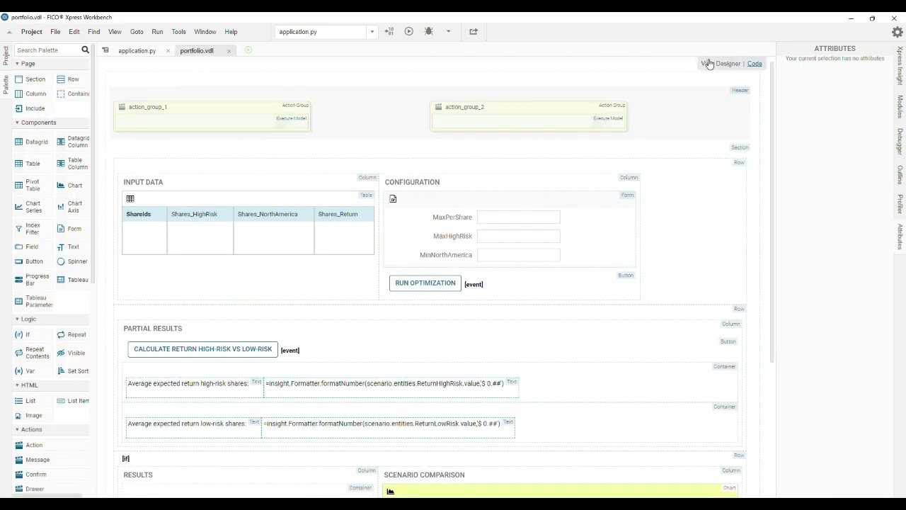 “Portfolio Optimization - Lightweight execution example (Python)” | FICO