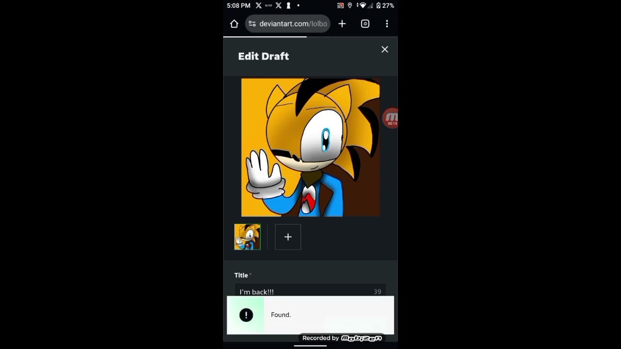 DeviantArt is being broken....-_-